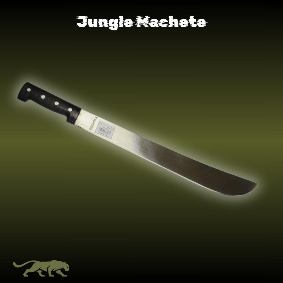 Jungle Machete, 20" Blade, Hiking Survival Hunting Knife Tool - Etsy
