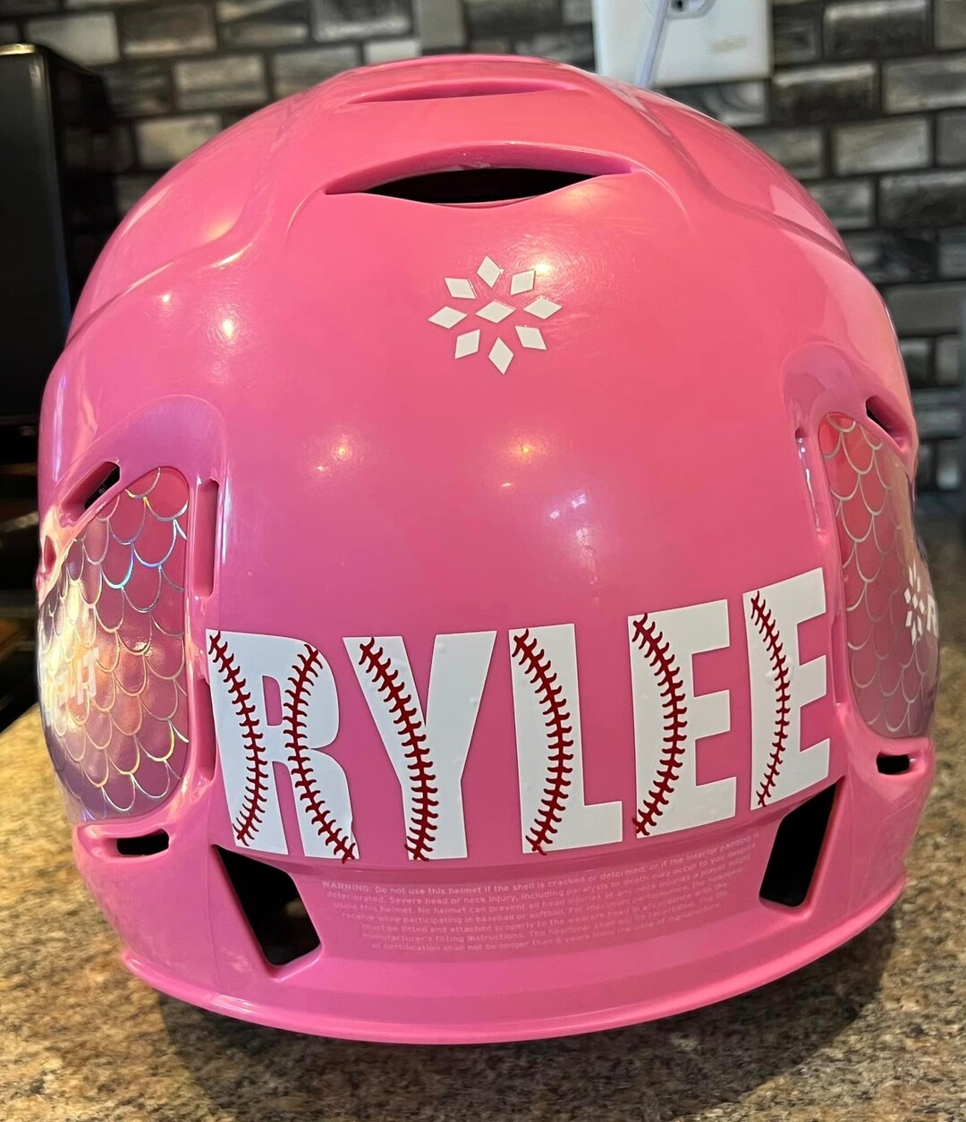 Baseball/ Softball Helmet Name Sticker - Etsy