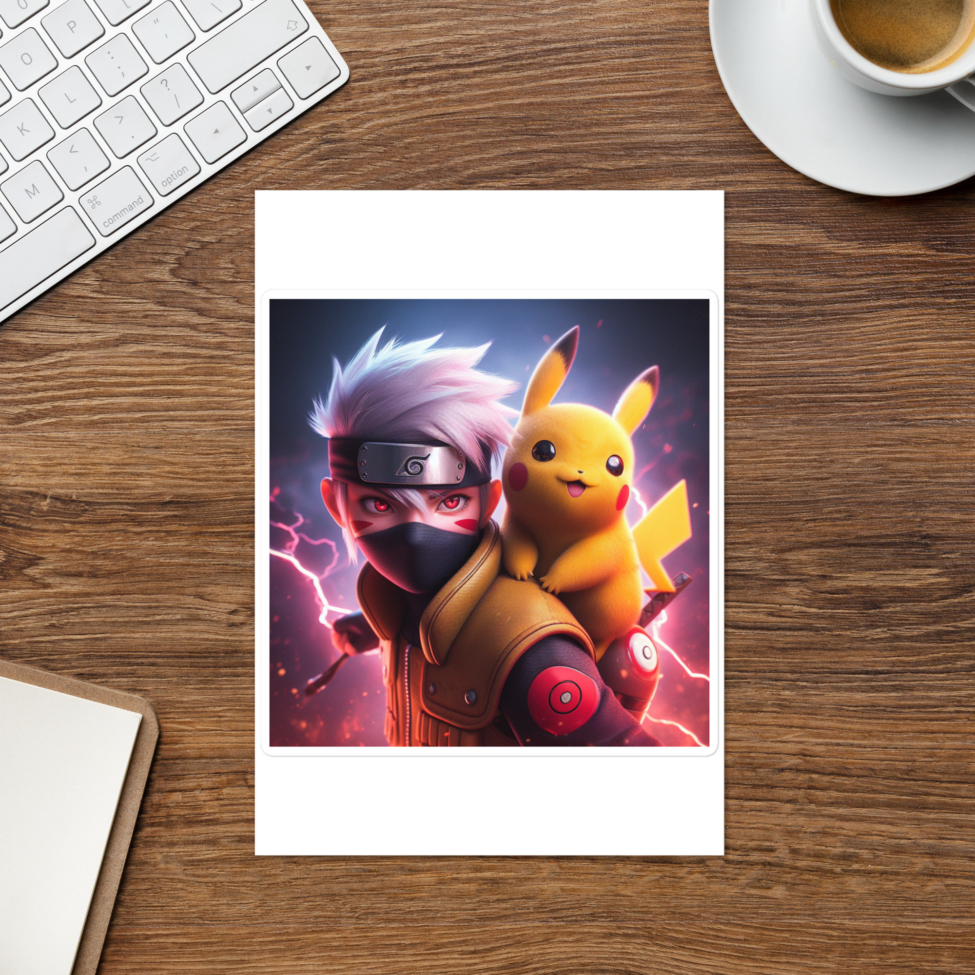 Kakashi & Pikachu Sticker Sheet - Etsy