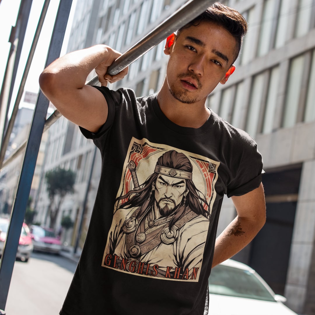 GENGHIS Khan T-shirt, Warrior Design, Softstyle Style, Fine and ...
