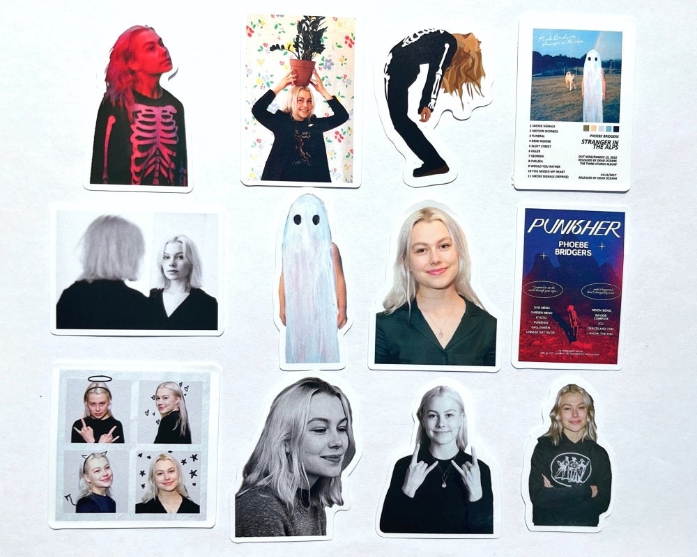 Phoebe Bridgers Assorted Stickers 12pcs Waterproof DIY Travel - Etsy