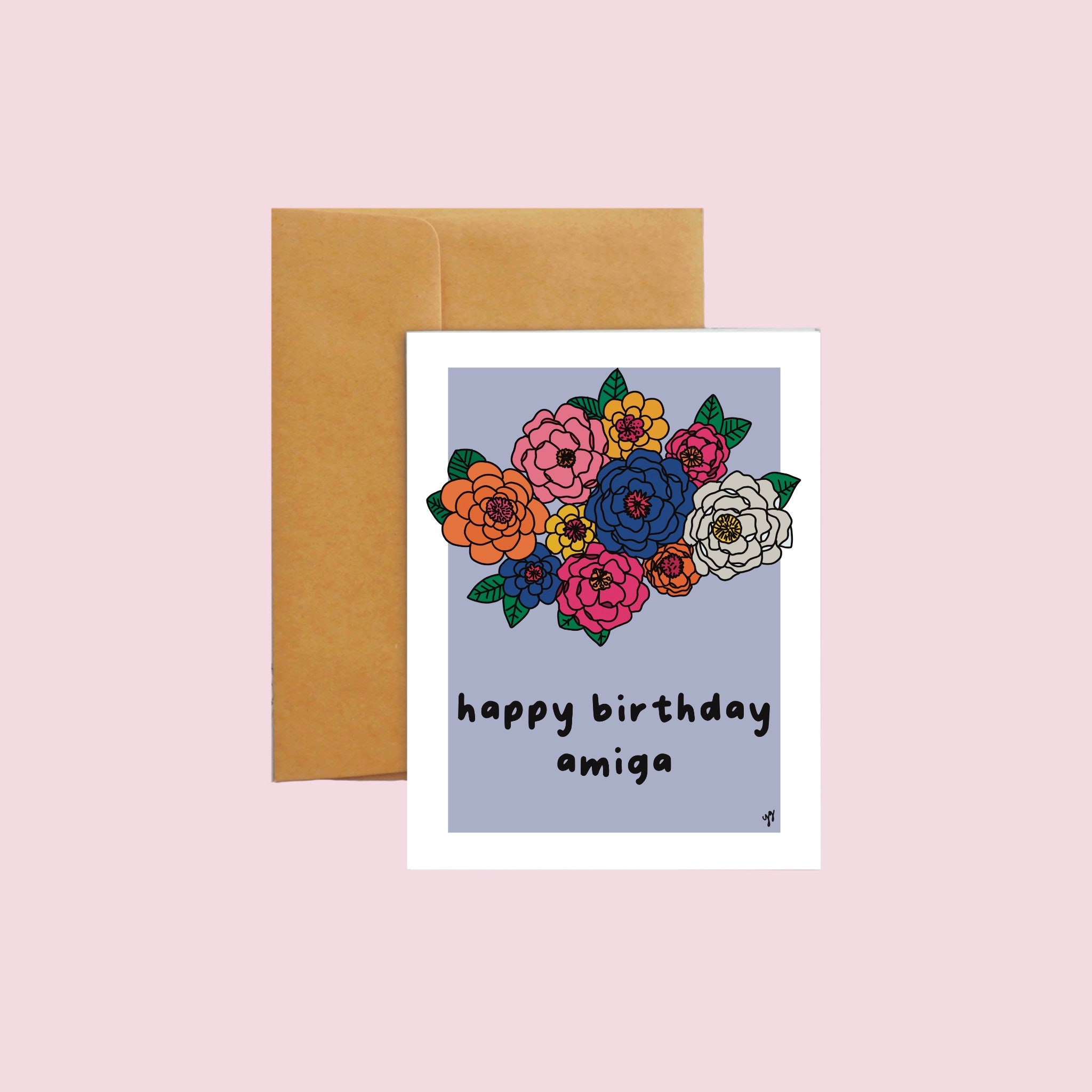 Floral Birthday Card / Spanish Birthday /spanglish / Greeting Card ...