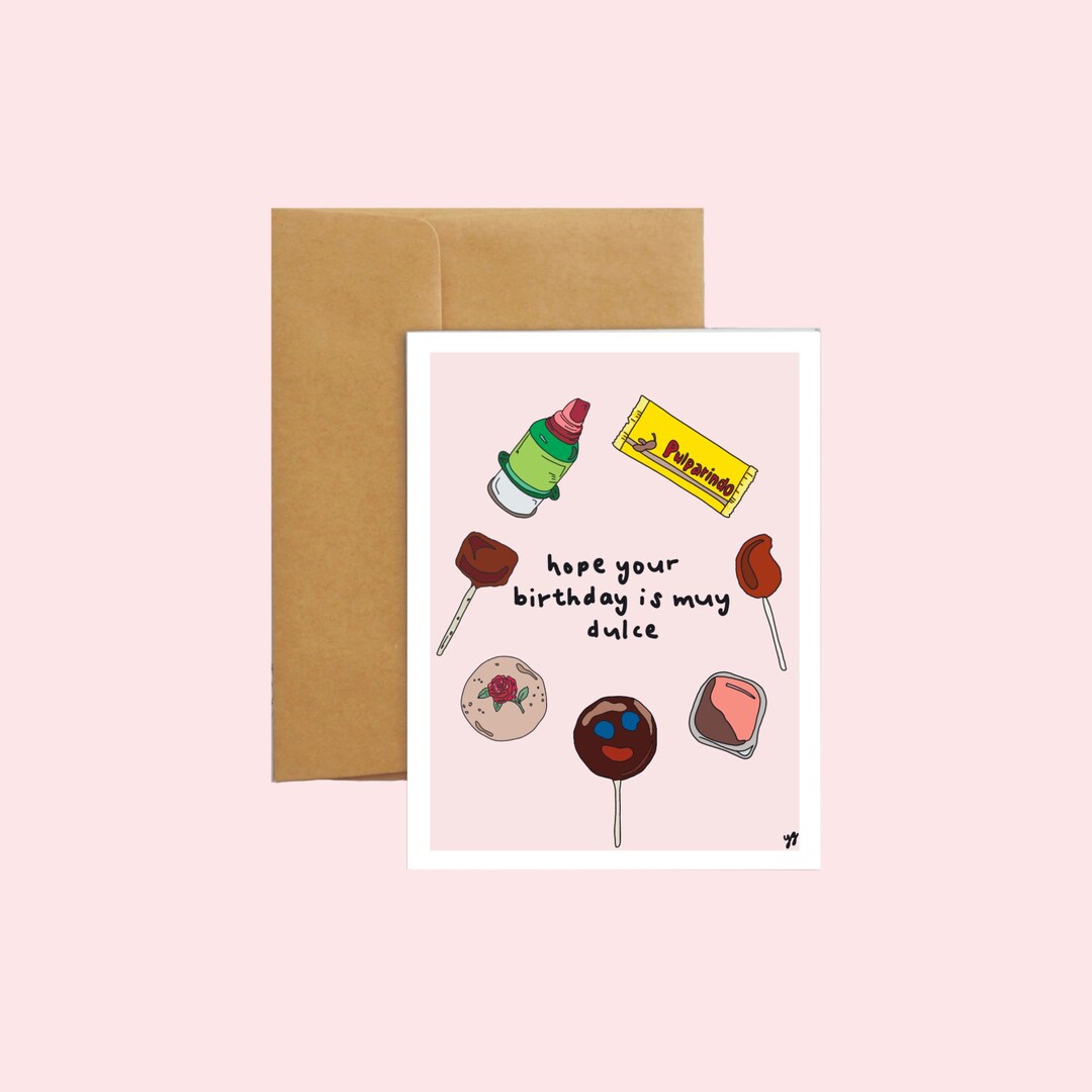 Spanish Birthday Card / Birthday Card / Mexican Candy / Greeting Card ...