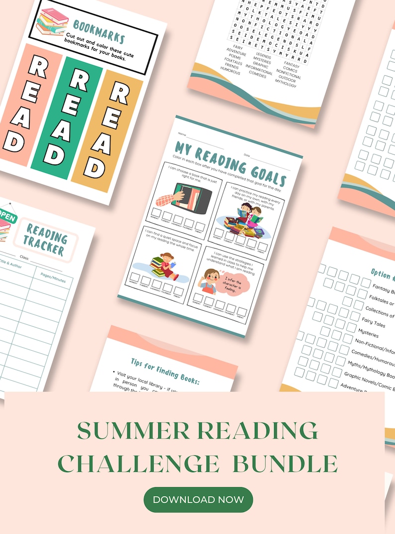 Year Long Reading Challenge - Etsy