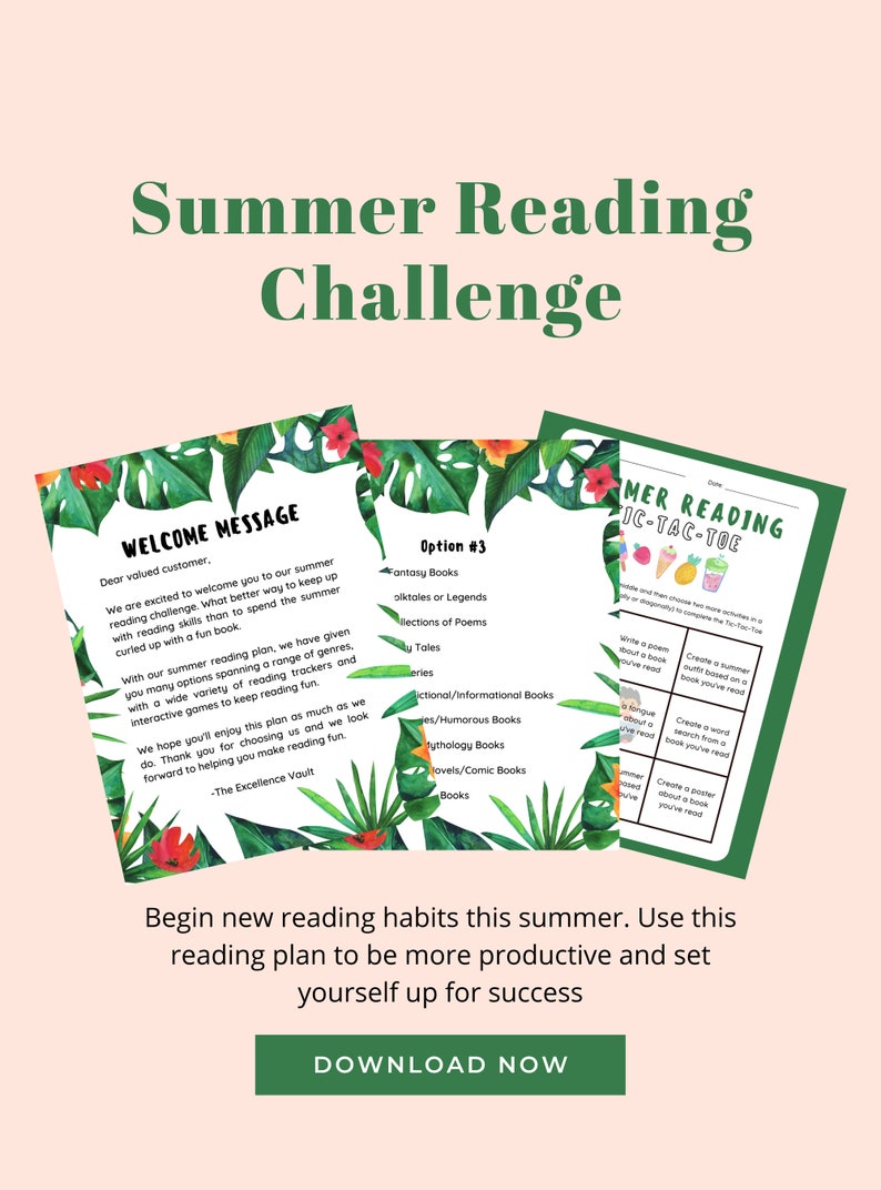 Summer Reading Challenge- 2024 - Etsy