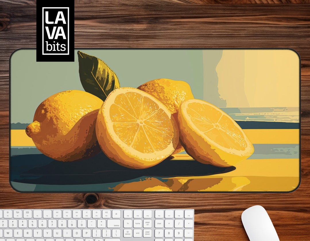 Cute Lemon Desk Mat Mousepad Desk Pad for Gaming, Office Decor, TCG ...