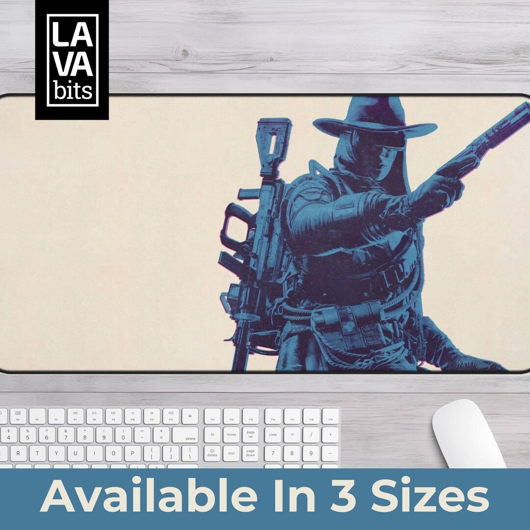 ARC Raiders Inspired Desk Mat | Cowboy Sci-fi Mousepad | Western Gaming ...