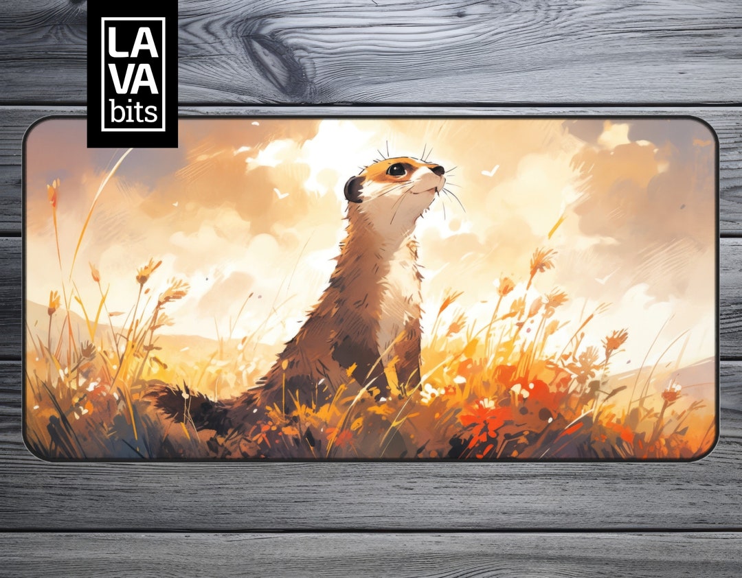 Cute Meerkat Desk Mat Aesthetic Kawaii Meerkat Mouse Pad - Etsy