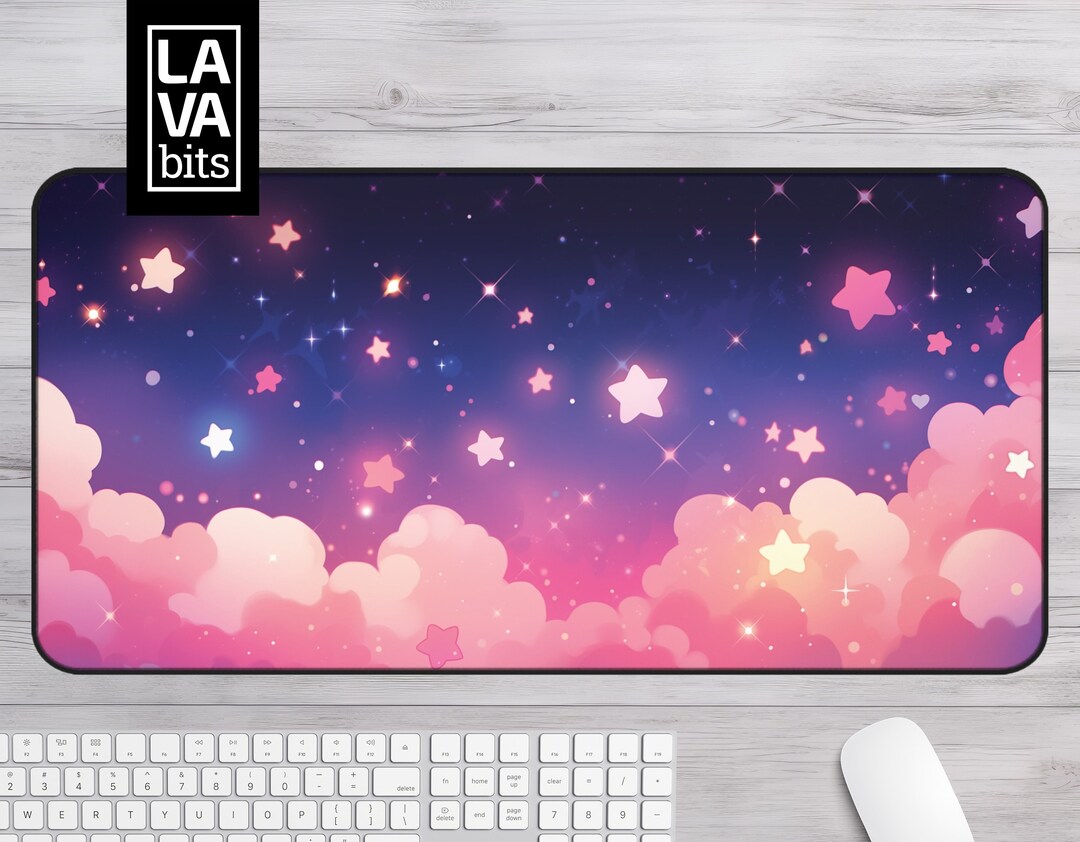 Kawaii Pink Desk Mat Mousepad Desk Pad for Gaming, Office Decor, TCG ...