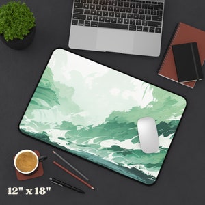 Matcha Green Desk Mat XL Mouse Pad Gaming Desk Mats Kawaii XL Mousepad ...