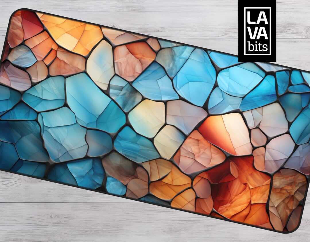 Transparent Rock Desk Mat Aesthetic Gemstones Mousepad Jewels Mouse Pad ...