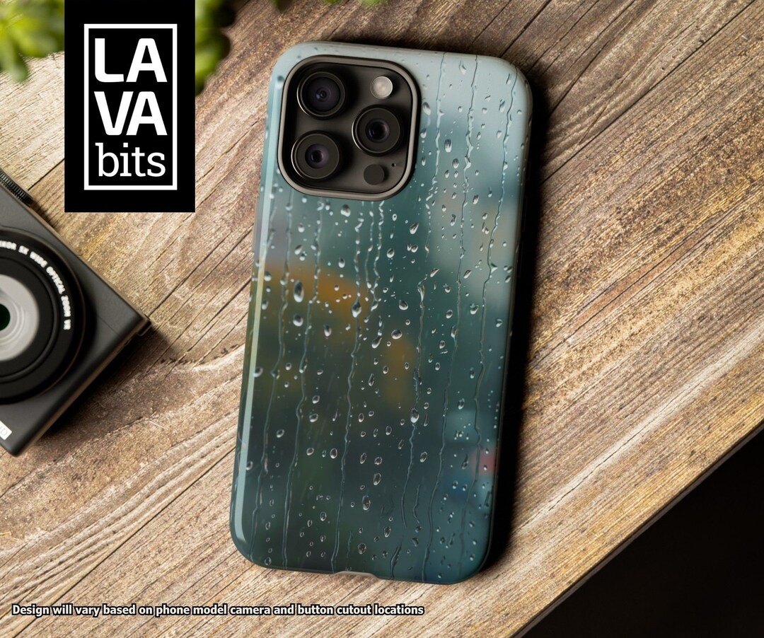 Raindrops Window Phone Case for iPhone 15, iPhone 15 Pro, iPhone 14, iPhone 13, iPhone 12 ...