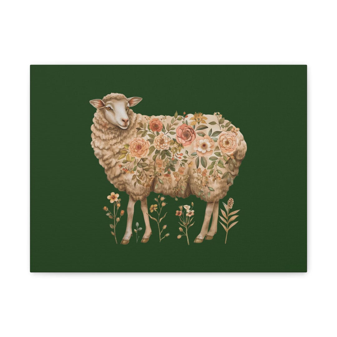 Vintage Style Sheep Art, Sheep Art, Sheep Wall Art, Farmhouse Art ...