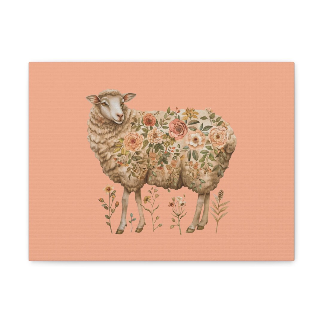 Vintage Style Sheep Art, Sheep Wall Art, Farmhouse Art, Farmhouse Decor ...