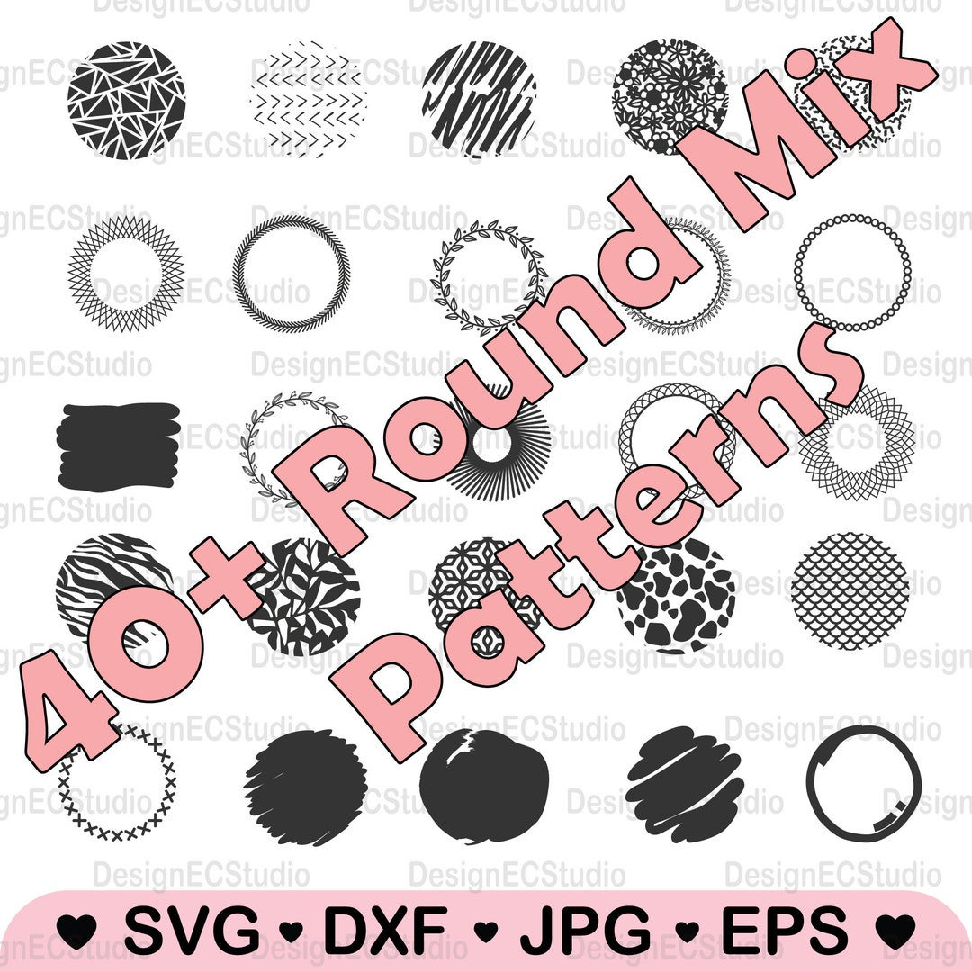 40+ Circle Frame Svg Circle Svg, Round Mix Keychain, Round Frame ...
