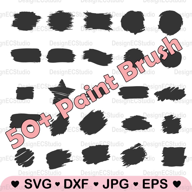 50 Paint Brush Keychain Patterns Laser Cutting & Vinyl - Etsy