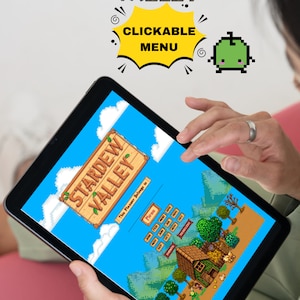 Stardew Valley Monthly Digital Planner With to Do List, Clickable Menus ...