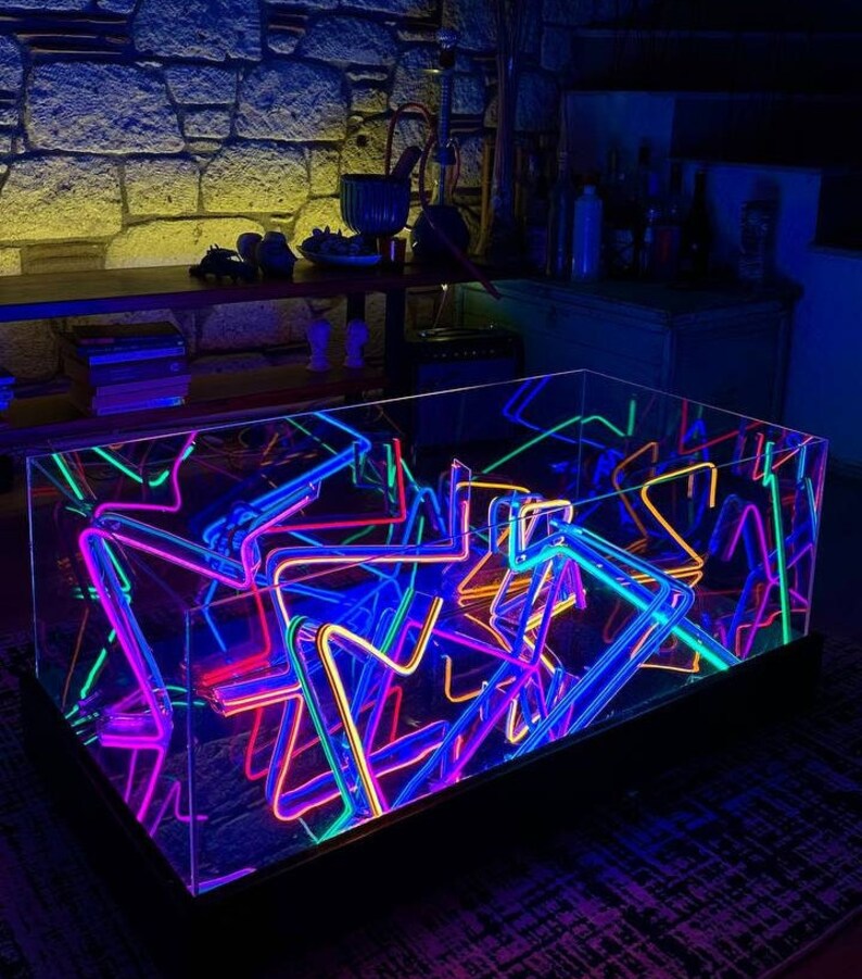 Custom Neon Table Neon Furniture Neon Decorations Led Table Coffee ...