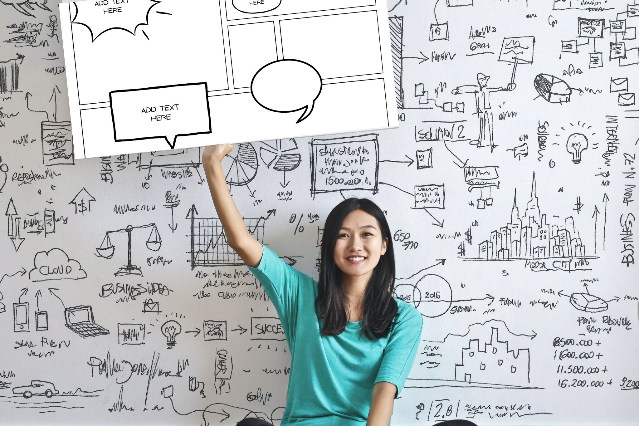 Plantilla de cómic en blanco. 20 diseños diferentes. Libro de dibujo ...