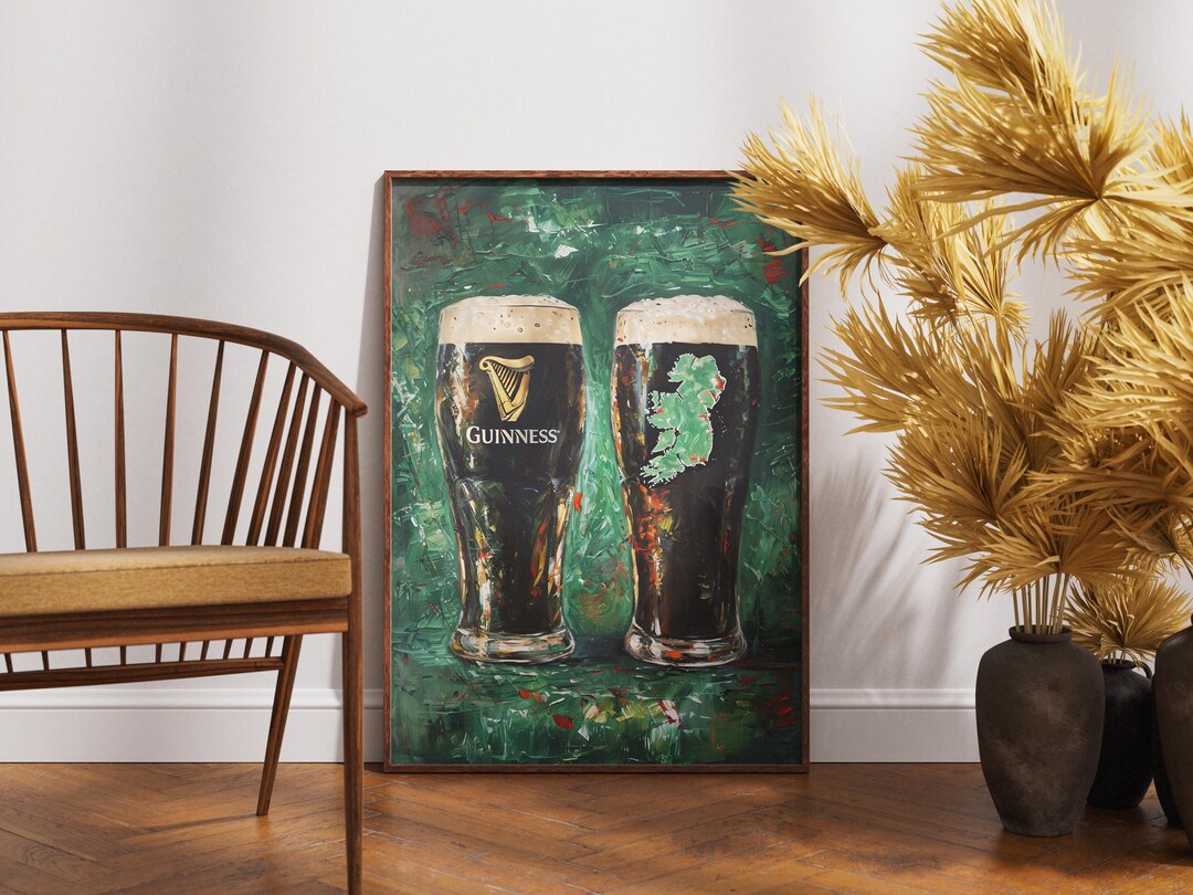 Guinness Impressionist Beer Poster, Irish Painting, Ireland Beer Gift ...