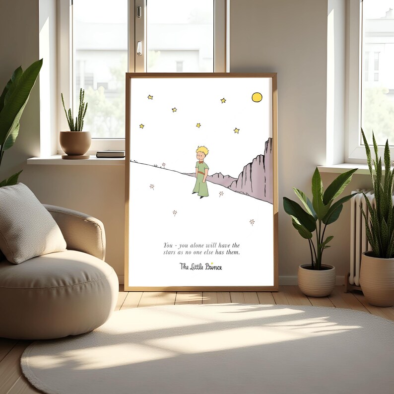 The Little Prince Poster: Classic Story Nursery Wall Art - Etsy