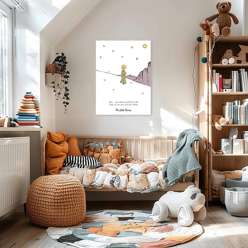 The Little Prince Poster: Classic Story Nursery Wall Art - Etsy