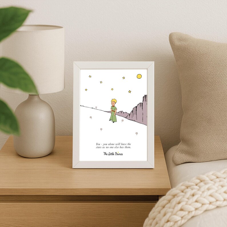 The Little Prince Poster: Classic Story Nursery Wall Art - Etsy
