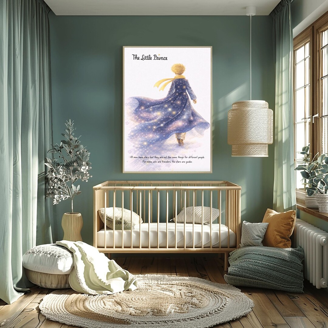 The Little Prince Galaxy Cloak Art - Le Petit Prince Universe Poster ...