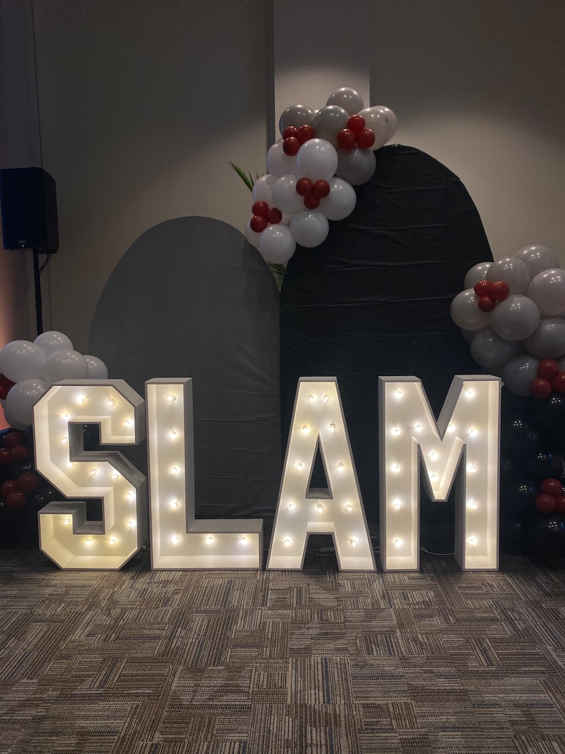 3FT Marquee Letters, Numbers 3D Letters Large Light up Letters Wedding ...