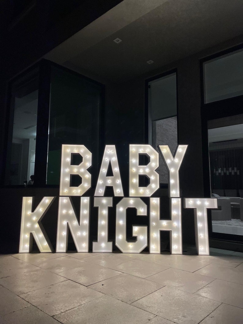 4FT Marquee Letters, Numbers | 3D Letters | Large Light up Letters ...