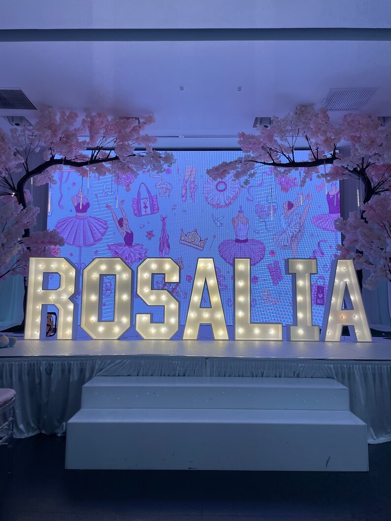 4FT Marquee Letters, Numbers | 3D Letters | Large Light up Letters ...