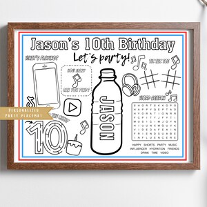 Influencer Hydration Drink Birthday Party Favor | Social Media Party ...