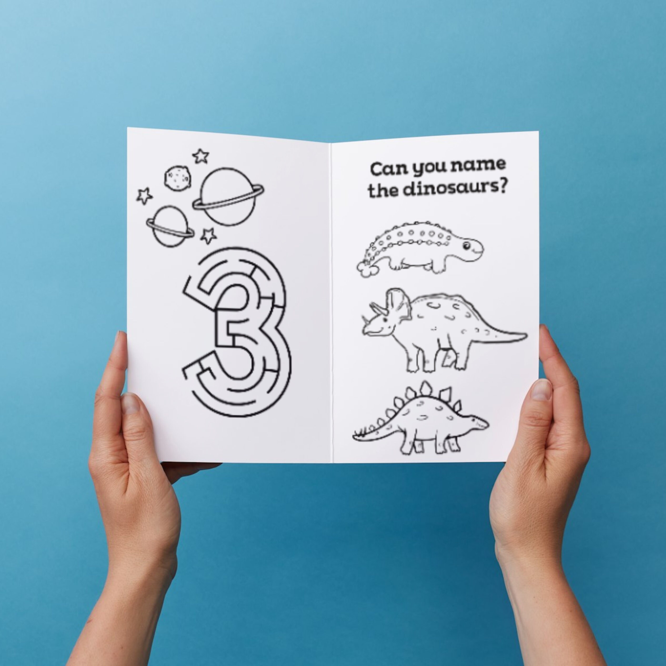 Dinosaur Birthday Party Coloring Activity Book | Dinosaur Party ...