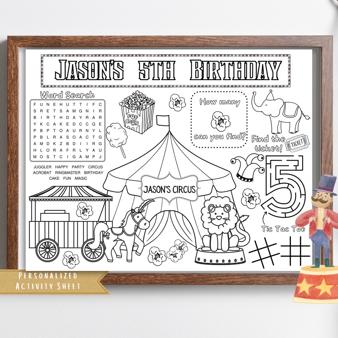 Carnival Circus Birthday Party Favor Carnival Circus Theme Party ...