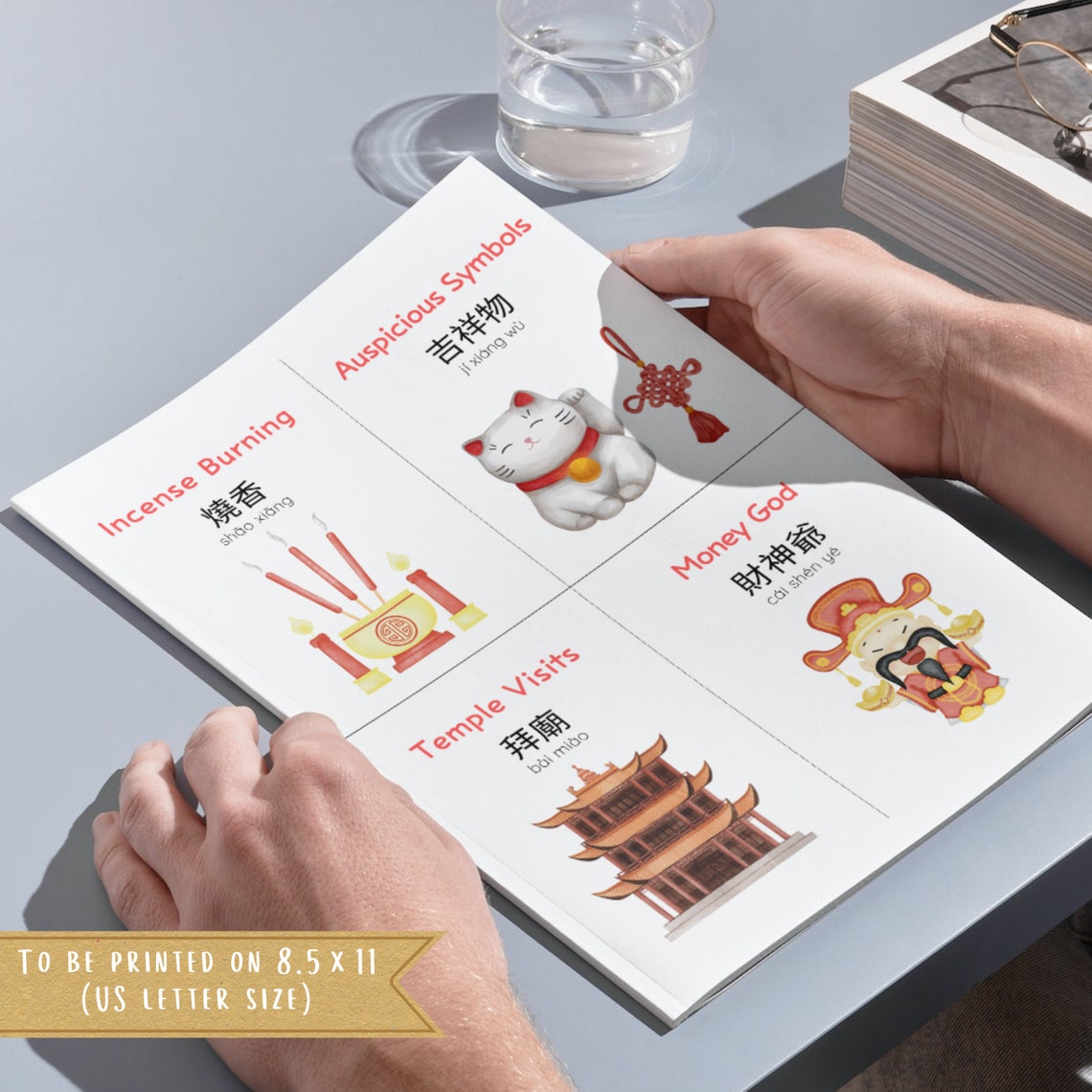 Lunar New Year Flashcards in Traditional Chinese With Pin Yin | Learn ...