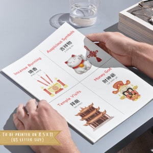 Lunar New Year Flashcards in Traditional Chinese With Pin Yin | Learn ...