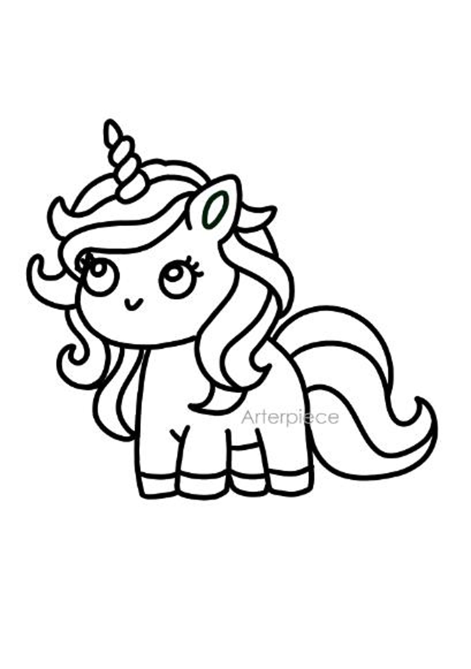 Super Cute Cartoon Characters - Printable Coloring Pages for Kids A4 ...