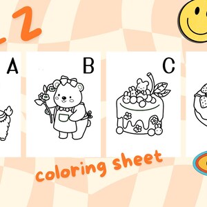 Animals and Objects A-Z Printable Coloring Sheets for Kids, Provide ...