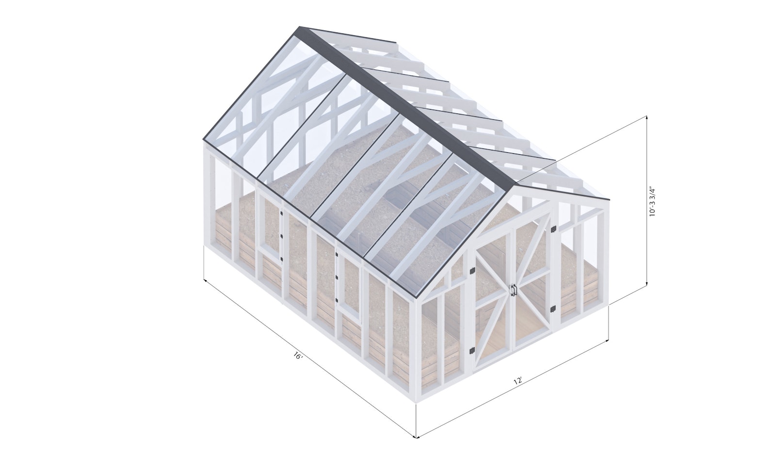 Large Greenhouse Plans 12x16 DIY Greenhouse - Etsy