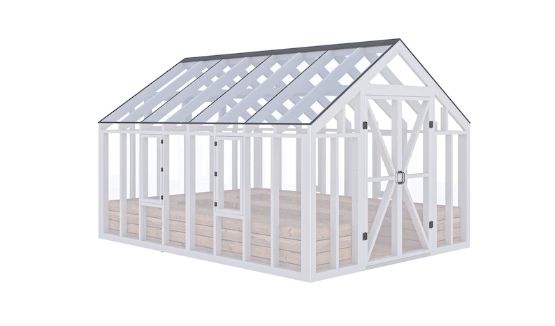 Large Greenhouse Plans 12x16 DIY Greenhouse - Etsy