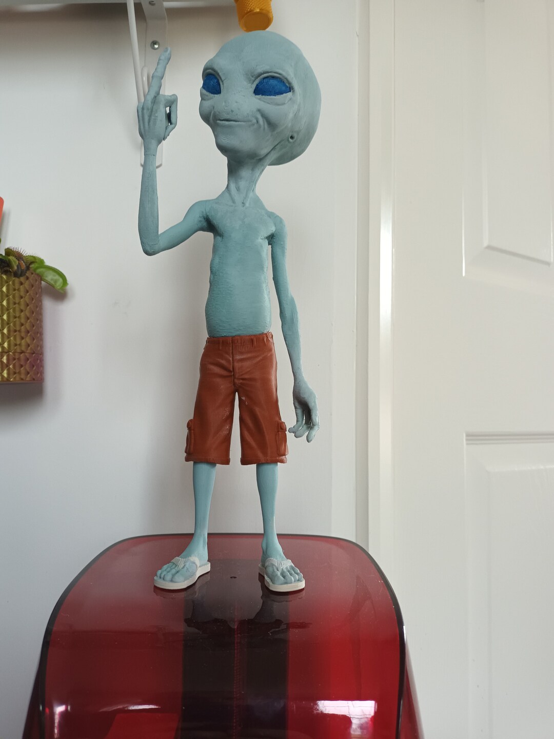 Paul the Alien Figure 3d Printed and Hand Painted. Stands Approximately ...