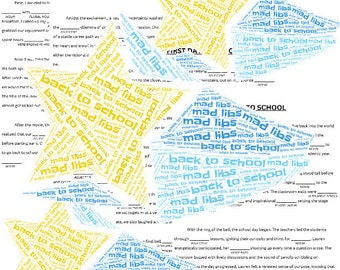 Summer Mad Libs Collection, Party Games, Digital Download - Etsy