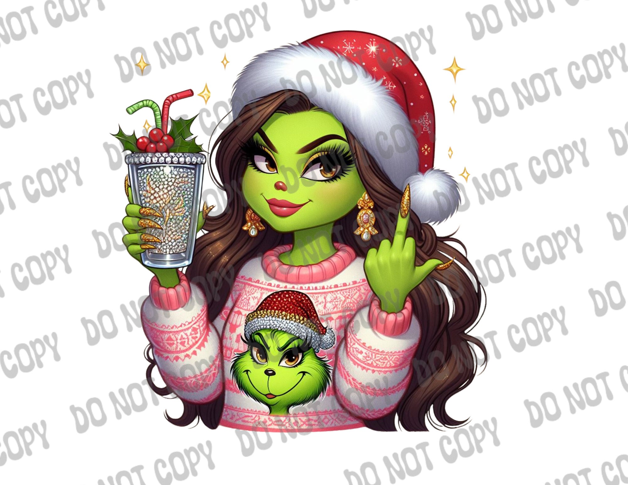 Lady Grinch - Etsy