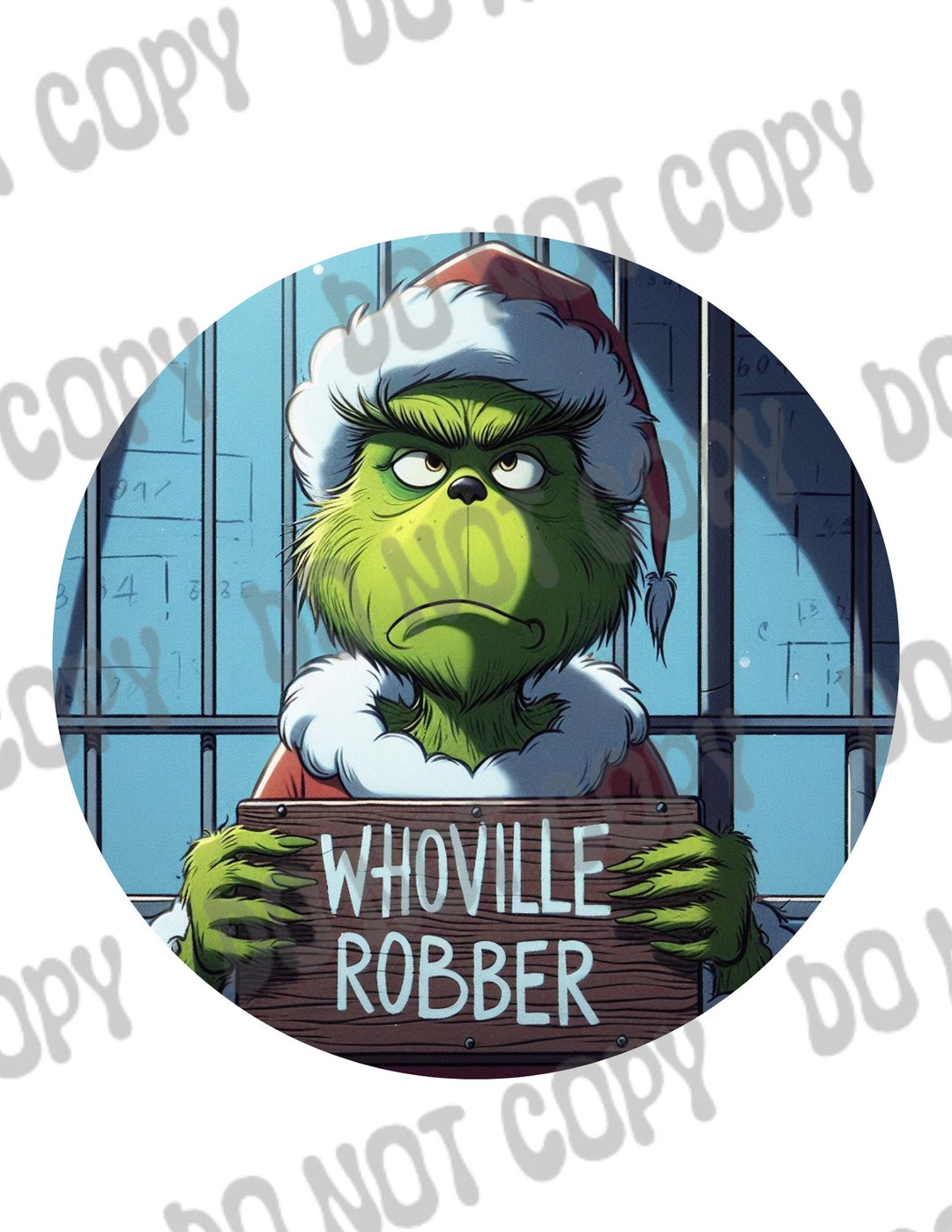 Grinch in Jail - Etsy