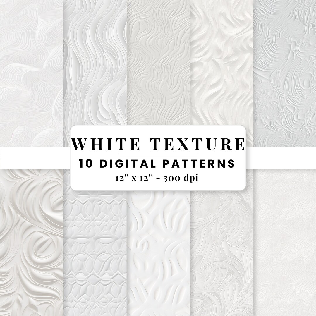 White Textured Digital Seamless Pattern White Digital Seamless Prints ...