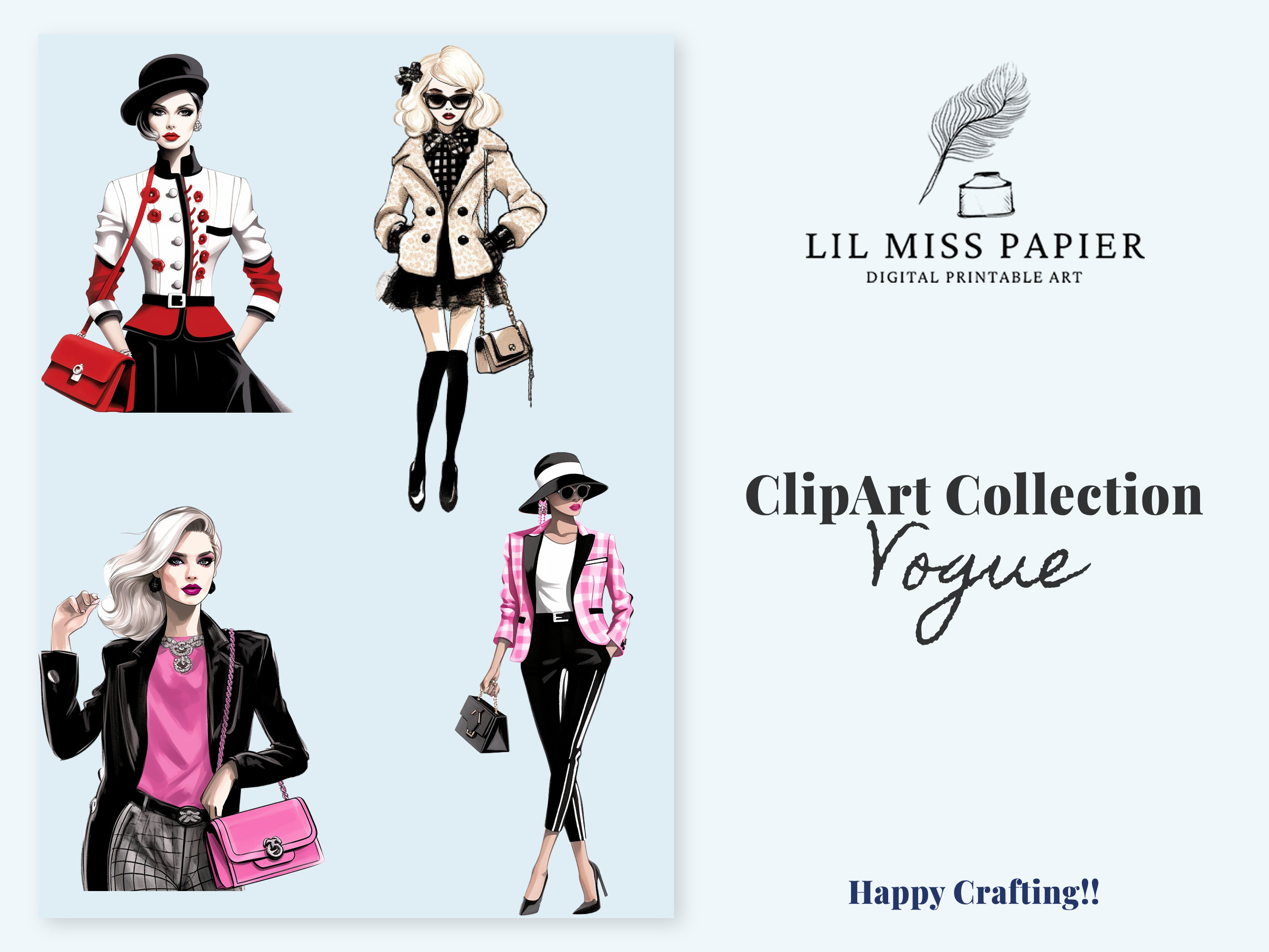 Vogue Clipart Hand-drawn Vogue Transparent PNG Graphics Commercial Use ...