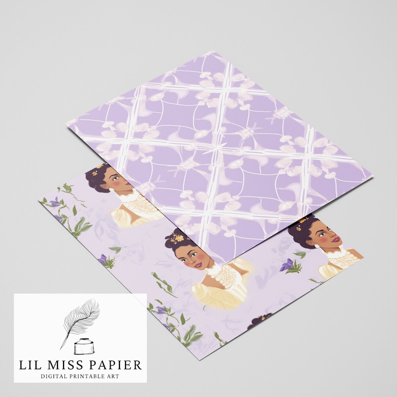 Bridgerton Digital Seamless Pattern Digital Paper Queen Charlotte ...