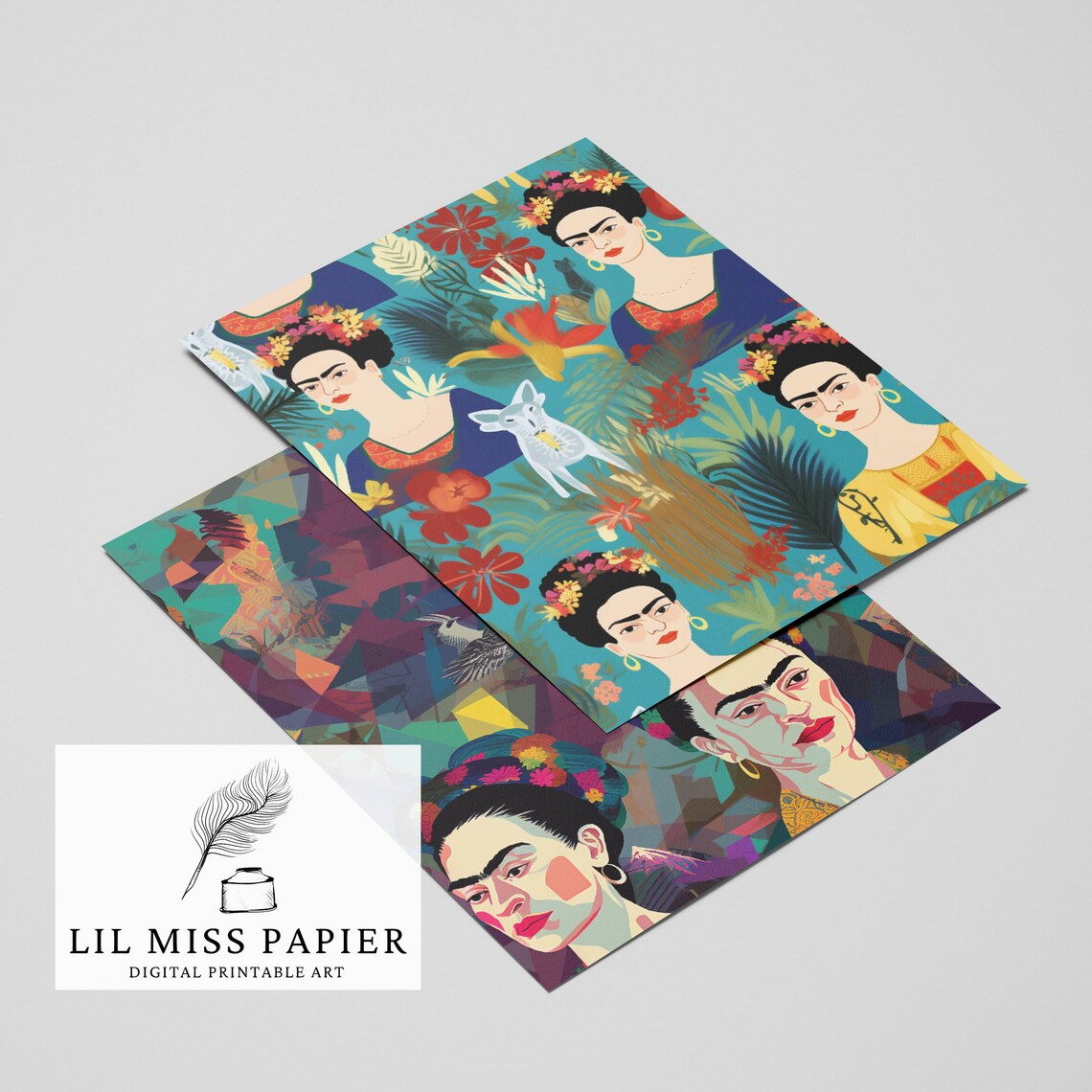 Frida Kahlo Digital Seamless Prints Frida Pattern Frida Kahlo Gift ...