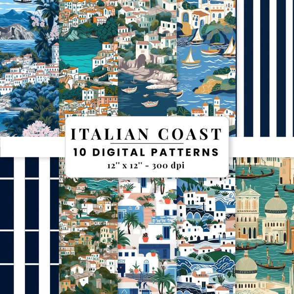 Amalfi Coast Backdrop - Etsy