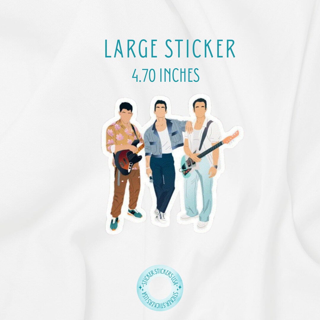 Large 4 Inch Jo Bros Jonas Brothers Sticker Decal - Etsy
